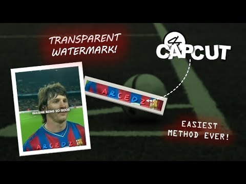Transparent Watermark Tutorial 🔥 || Easiest Method || #football # ...