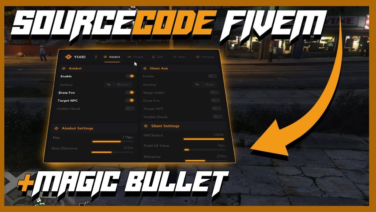 FiveM Magic Bullet + Silent Aim Source Code External Undetected Cheat ...