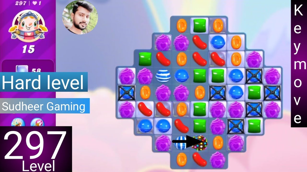 Candy crush saga level 297 । Hard level । No boosters । Candy crush 297 ...
