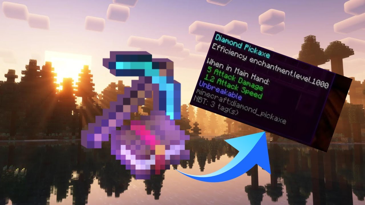 Minecraft, but with an EFFICIENCY 1000 Diamond Pickaxe! - YouTube