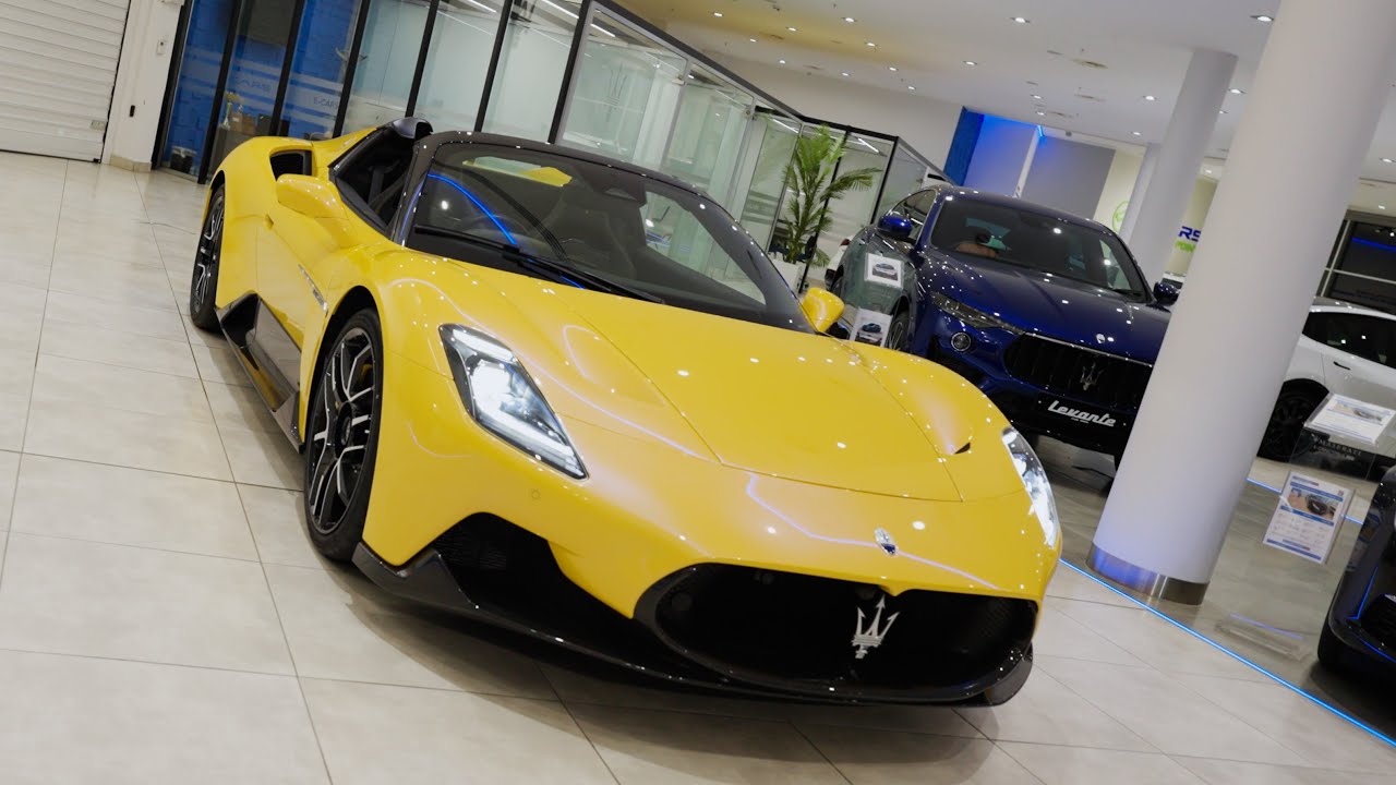 Introducing the Exquisite Maserati MC20 Cielo in Vibrant Yellow - YouTube