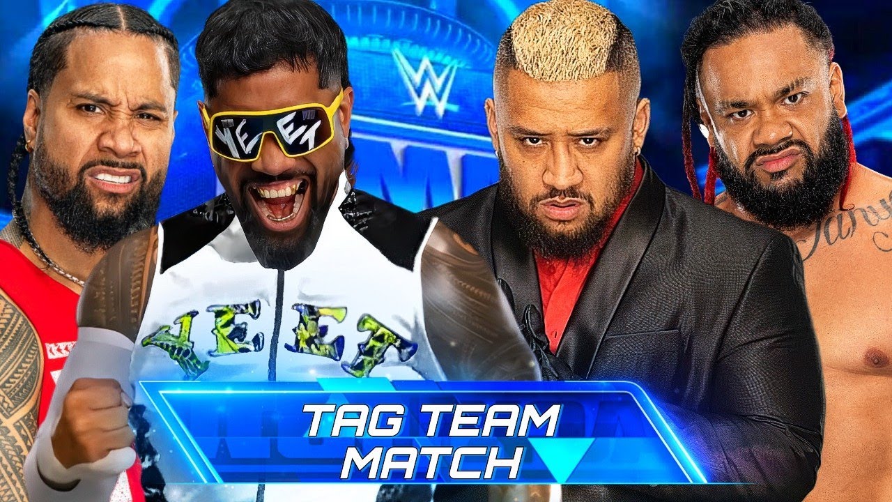WWE 2K24 | Jey Uso & Jimmy Uso VS Jacob Fatu & Solo Sikoa - Tag Team ...