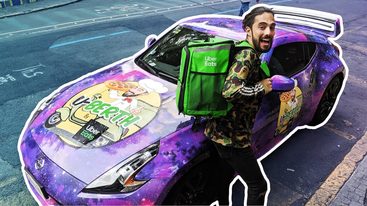 Un día repartiendo comida de UBER EATS en esta BELLEZA! - YouTube