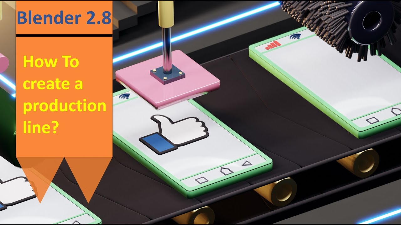Blender 2.8 | How to create a production line? - YouTube