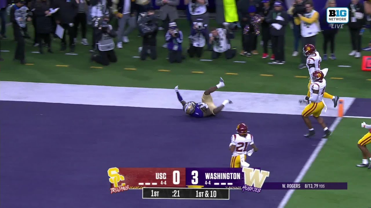 Coleman DIVES Into the End Zone for the Score vs. USC | Washington ...