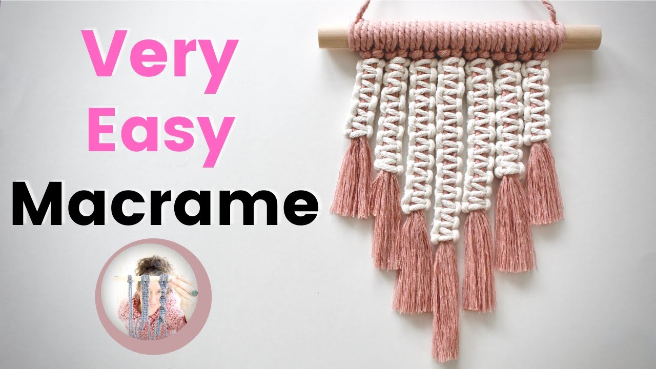 Square Knot Wrap Wall Hanging | Macrame Wall Hanging Pattern - YouTube