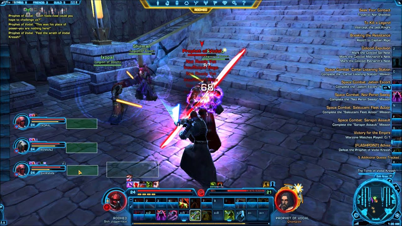 Star Wars - The Old Republic 4 BOX Athiss all Bosses - YouTube