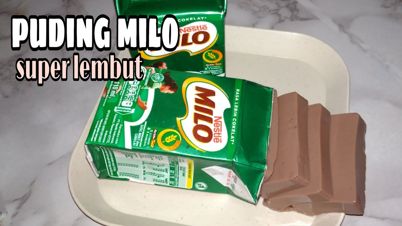 Cara membuat puding milo yg lembut - YouTube