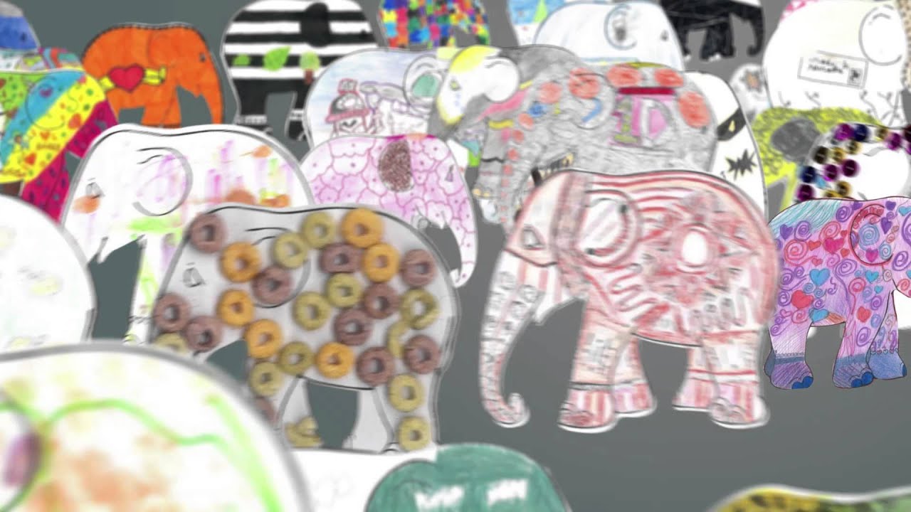 Elephant parade UK tour: the designs - YouTube