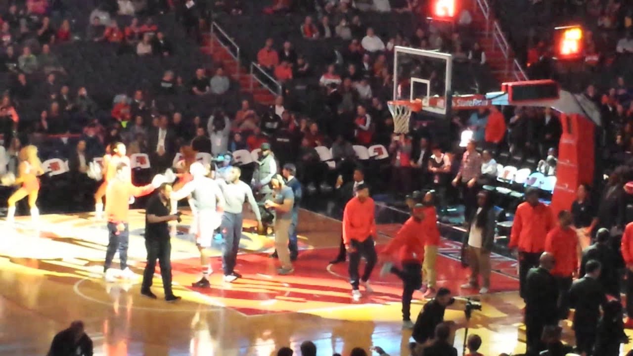 Wizards Starting 5 Intro vs. Pacers - YouTube