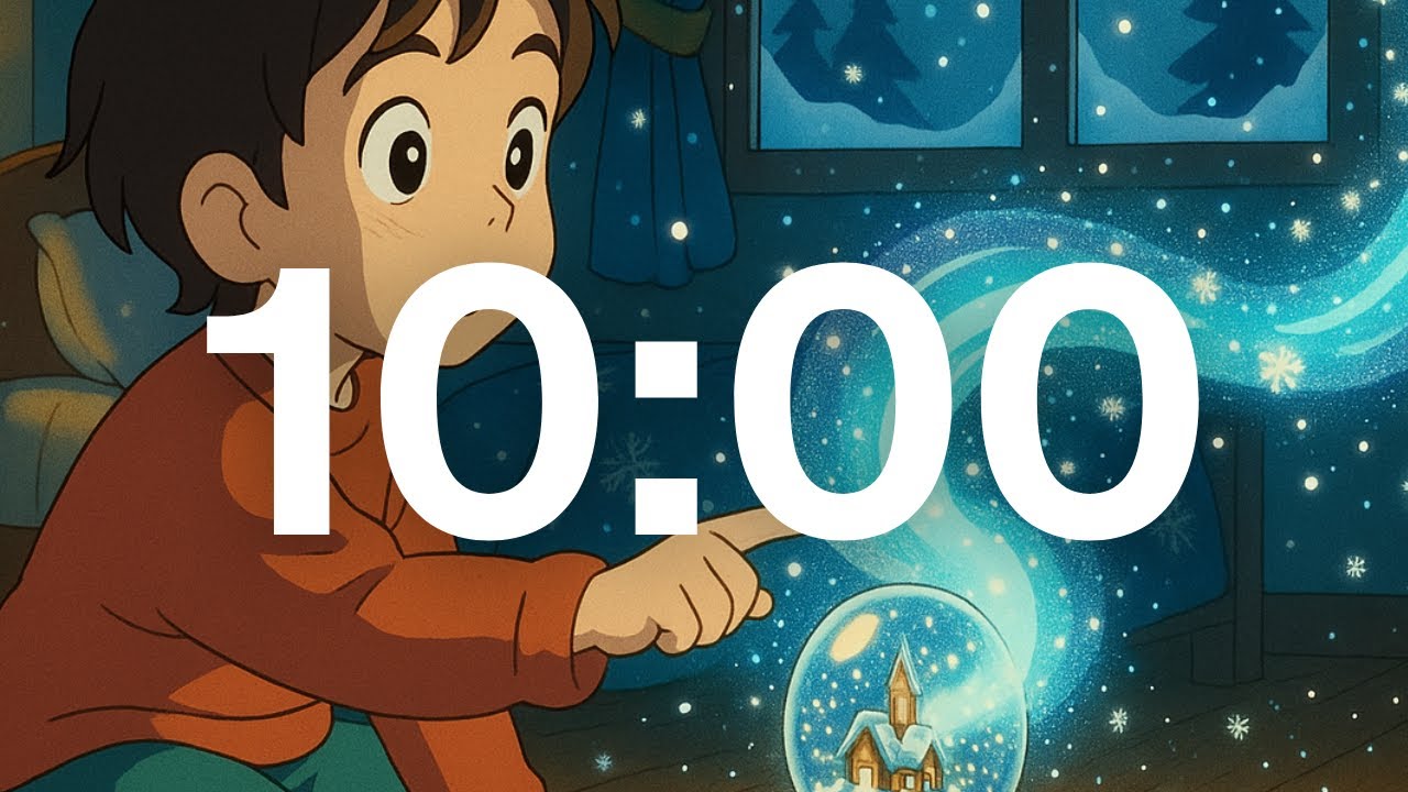 10 Minute Winter Timer - Inside the Snow Globe - YouTube