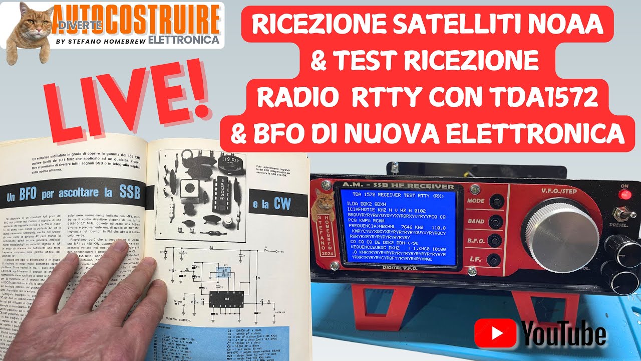 Test RX RTTY con ricevitore con TDA1572 e BFO di Nuova Elettronica ...