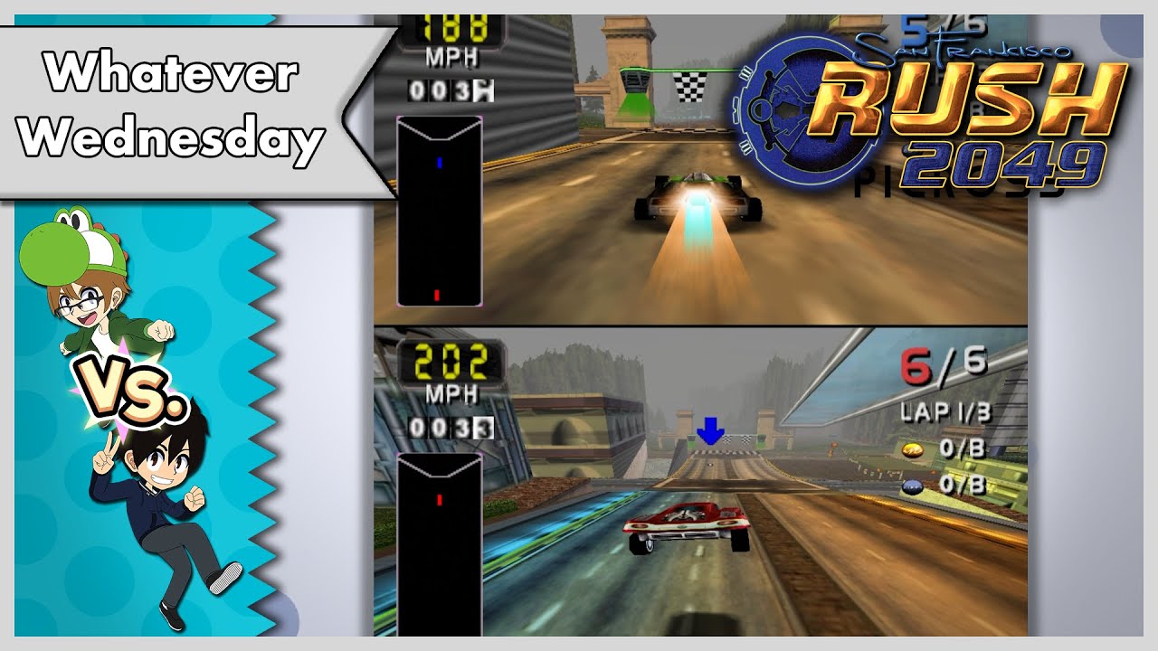 San Francisco Rush 2049 - 2-Player Multiplayer Gameplay! Midway Arcade ...