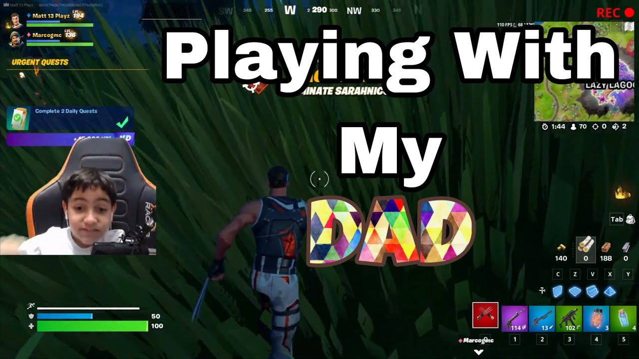 Playing Fortnite With My Dad #6 (We Got The Victory Crown) - YouTube