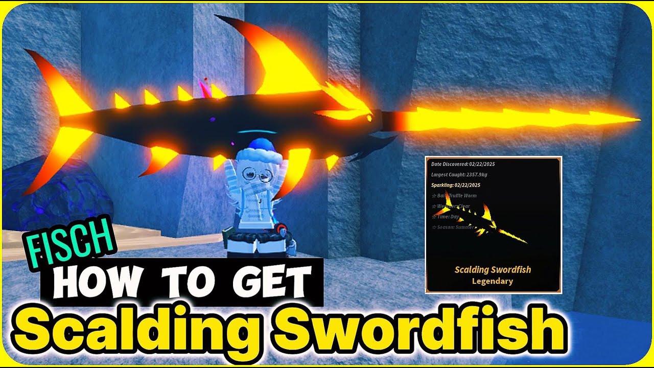 How to Get the Scalding Swordfish in Fisch (EASY Method for 100% ...