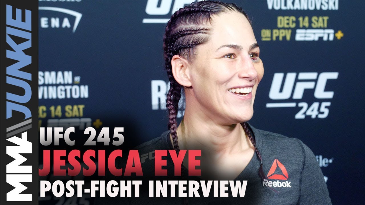 UFC 245: Jessica Eye post fight interview - YouTube