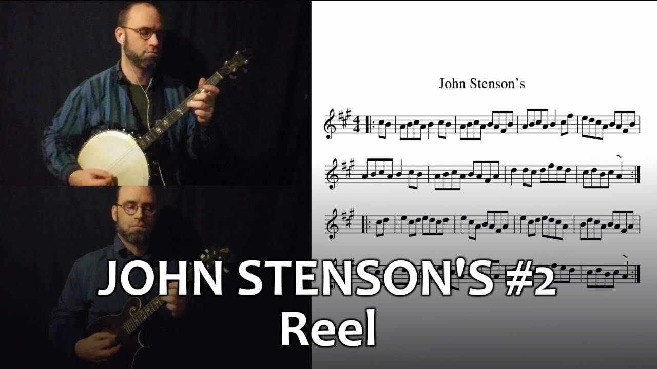 John Stenson's Reel #2 on Irish tenor banjo and mandolin, faster then ...