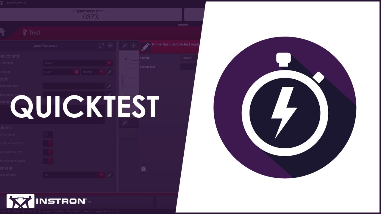 QuickTest in Bluehill® Universal - YouTube