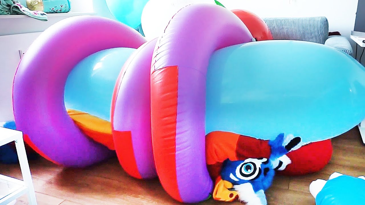 💙FURRY INFLATABLE - Inflatable snake wraps around a furry - YouTube
