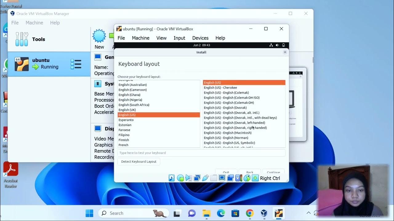 install Linux Ubuntu di virtual box - YouTube