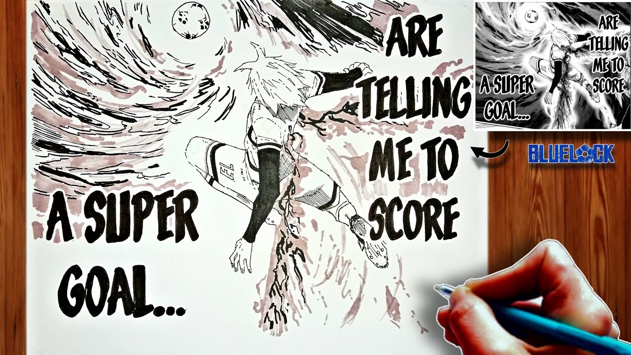 Manga Drawing Shidou's Big Bang Drive | Blue Lock | ブルーロック | Step-by ...