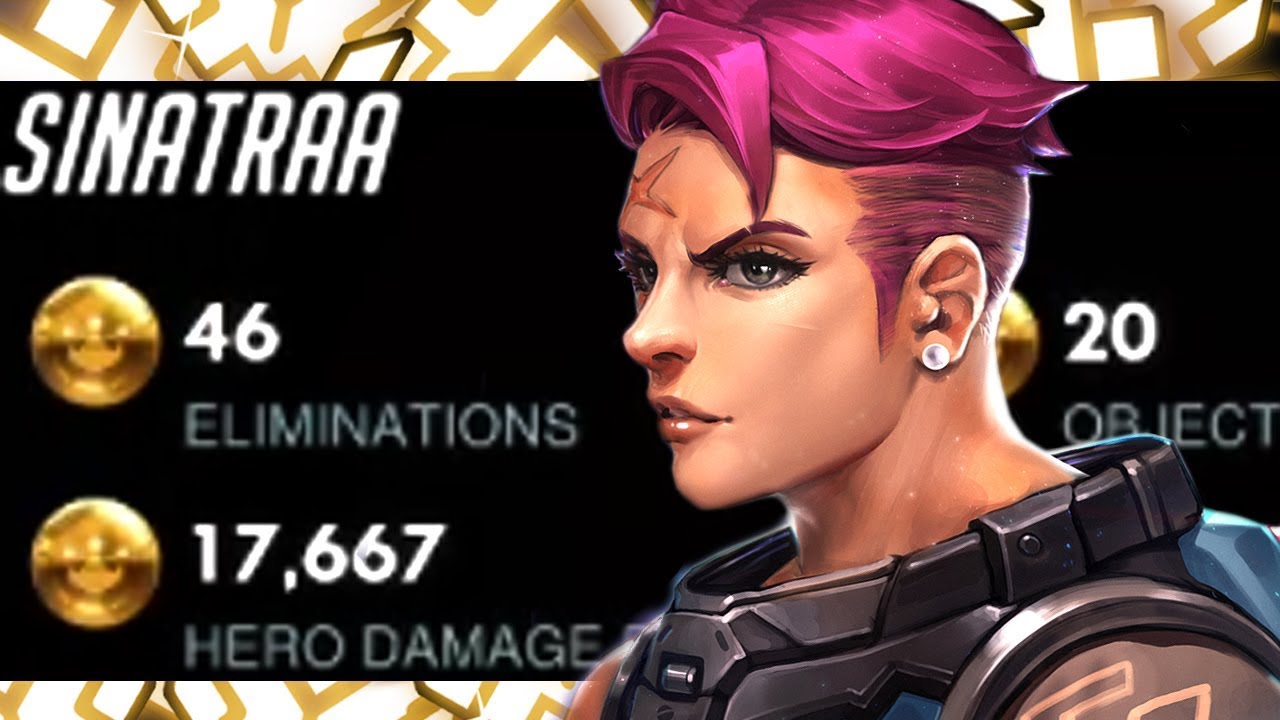 OVERWATCH LEAGUE PLAYER SINATRAA SHOWING HIS ZARYA SKILLS! 46 ELIMS ...