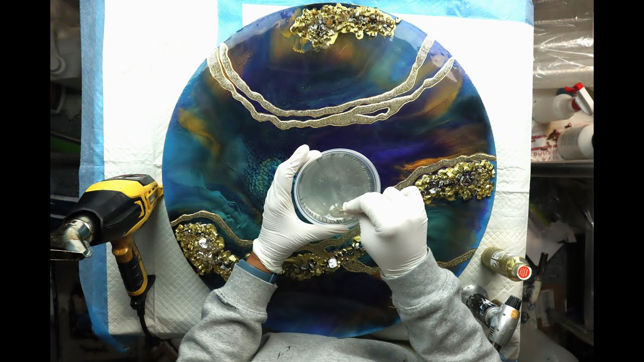 Large Resin (KSResin) Pour with This Little Piggy (TLP) Pigments and ...