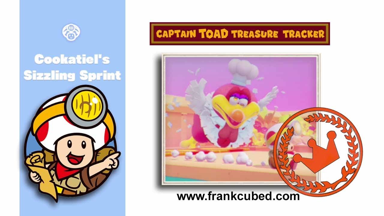 Captain Toad 100% Cookatiel's Sizzling Sprint DIAMONDS and CHECKBOX ...