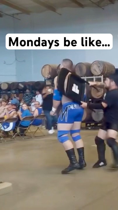 😳 Mondays are like pro wrestling chair shots #prowrestling #wwe #monday ...