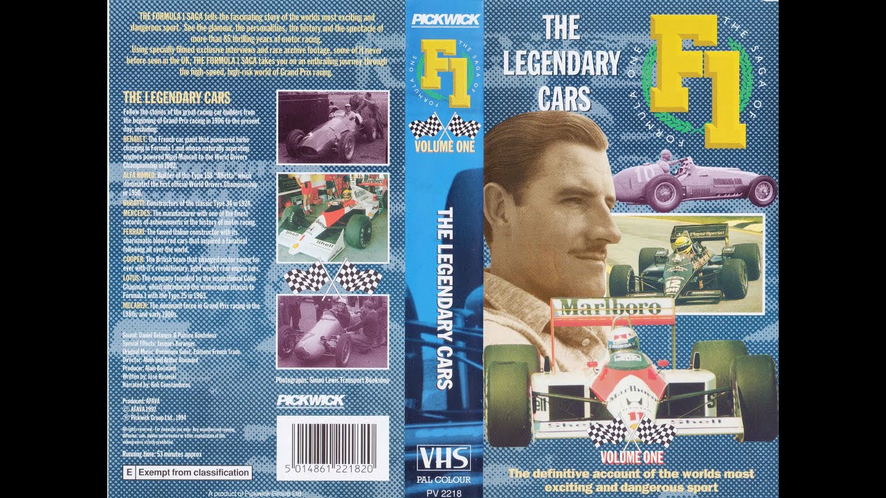 The Saga Of Formula One -Volume 1- The Legendary Cars - YouTube