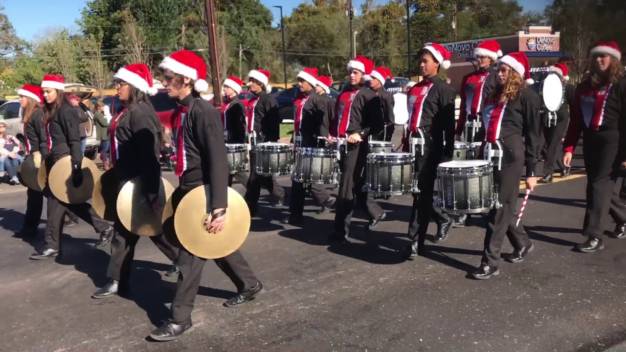 Tomball High School Band 2016 - Tomball Holiday Parade - Drum Cadence ...