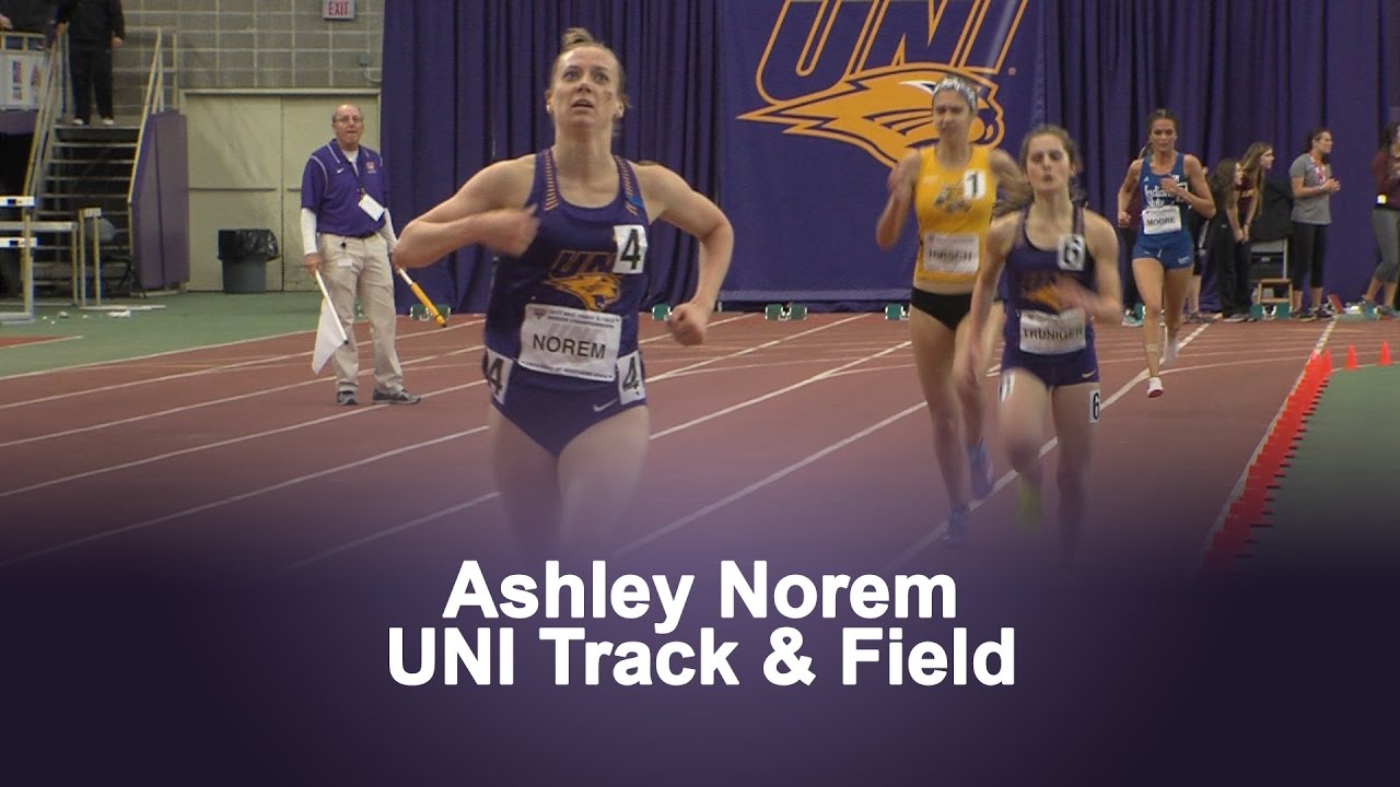 Ashley Norem, UNI Track & Field sophomore - YouTube