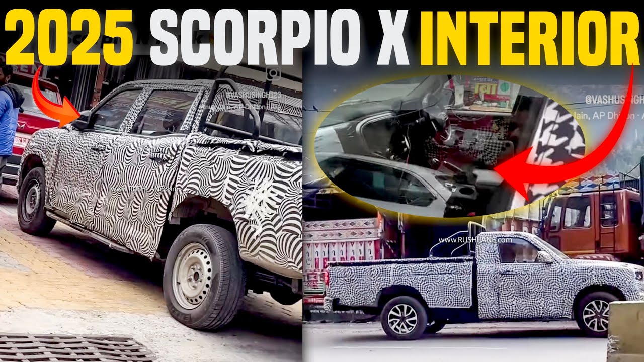 Finally 2025 Scorpio X spied In India | Scorpio N Pickup Spied During ...