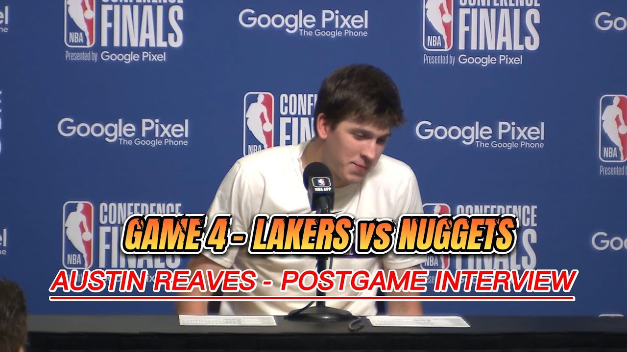 AUSTIN REAVES - GAME 4 vs DENVER | #postgameinterview - YouTube