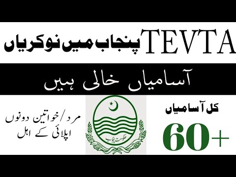 TEVTA Punjab Jobs 2023 | Technical Education and Vocational Training ...