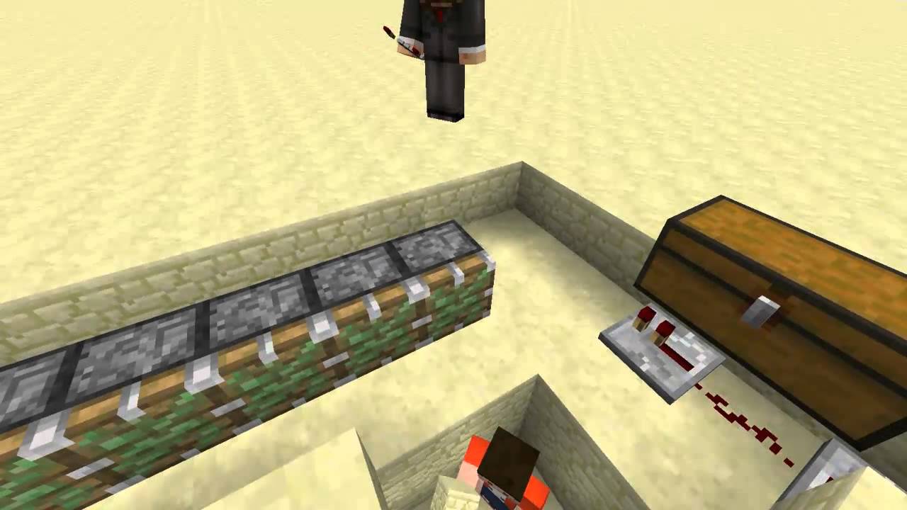 MINECRAFT - Faire un piège facile et efficace - YouTube