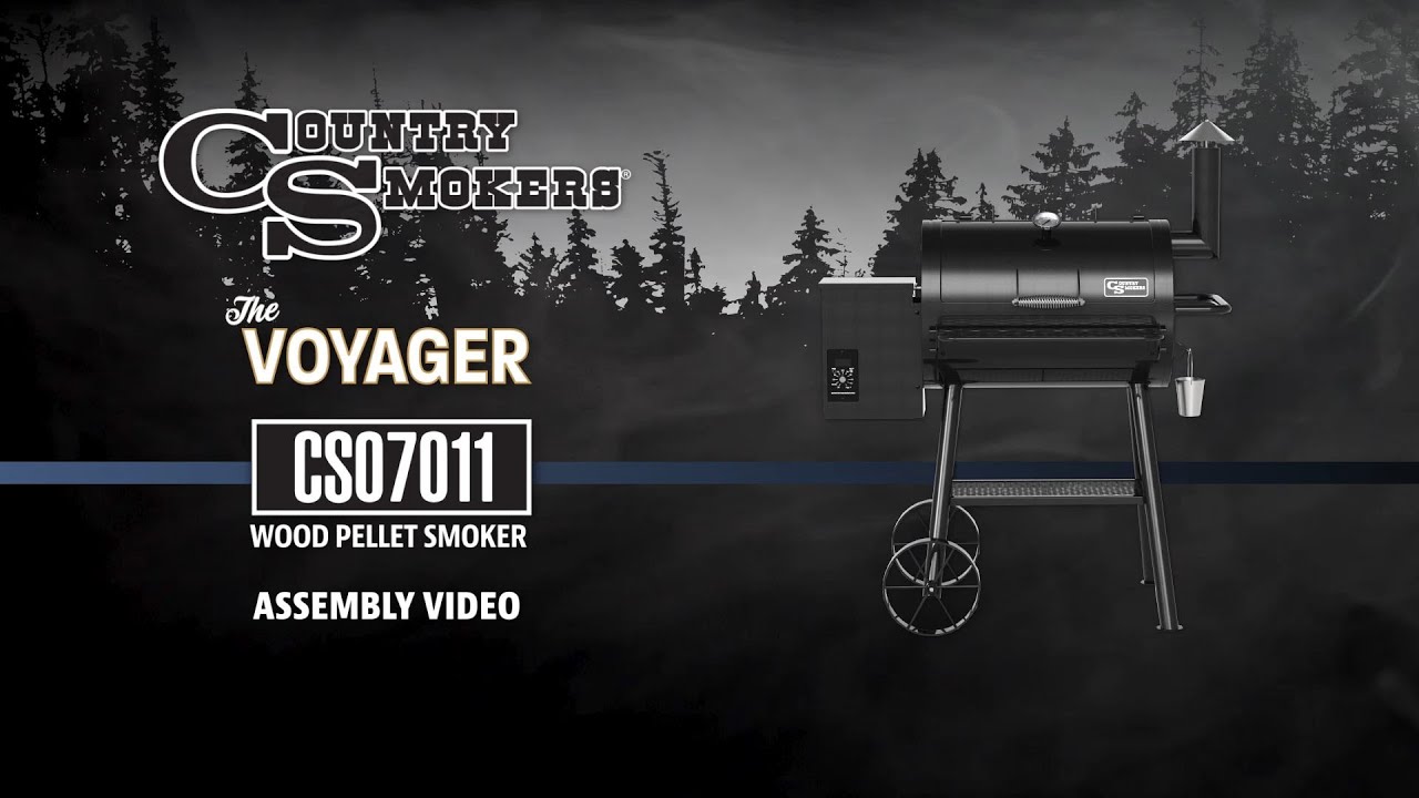 How to Assemble The Voyager Wood Pellet Grill and Smoker by Country ...