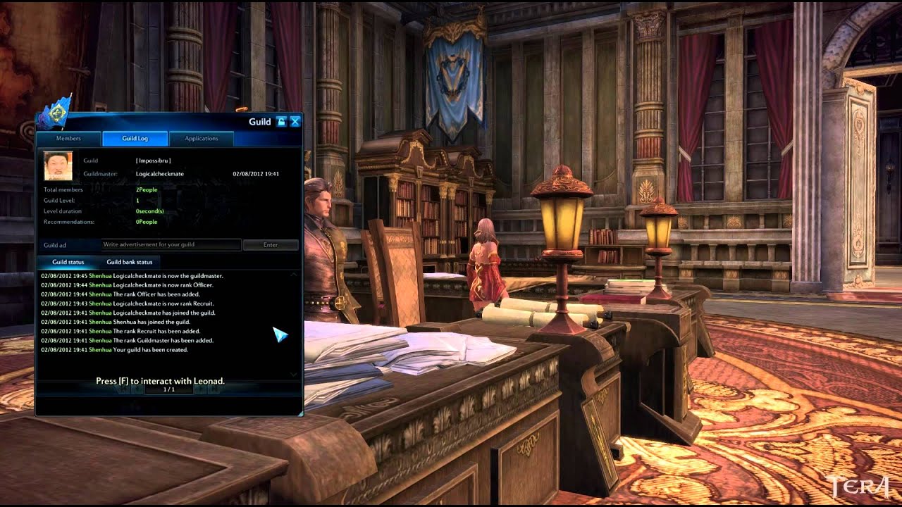 Tera Online EU Beta How to Create a Guild English - YouTube