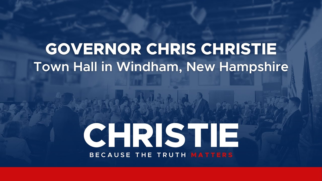 Town Hall with Chris Christie in Windham, New Hampshire - YouTube