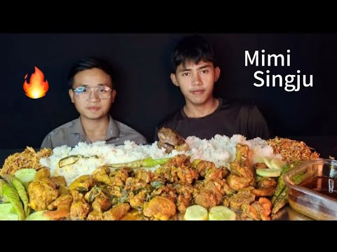 CHICKEN CURRY WITH MIMI SINJU II MANIPURI MUKBANG - YouTube