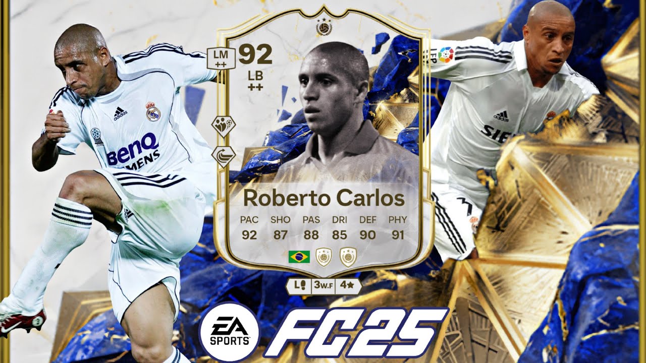 TOTY ICON ROBERTO CARLOS IS CRAZY!🤯🇧🇷 - 92 RATED TOTY ICON ROBERTO ...
