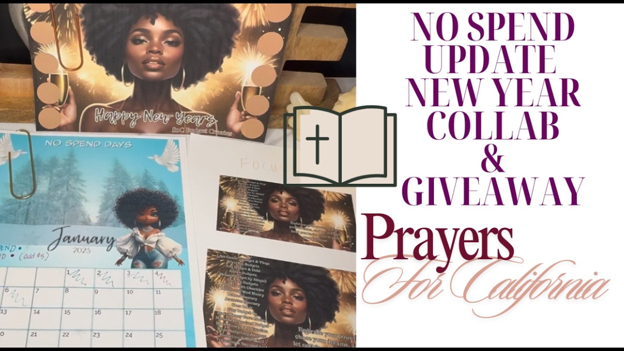 New Year Collaboration & Giveaway | No Spend Update | Pray for ...