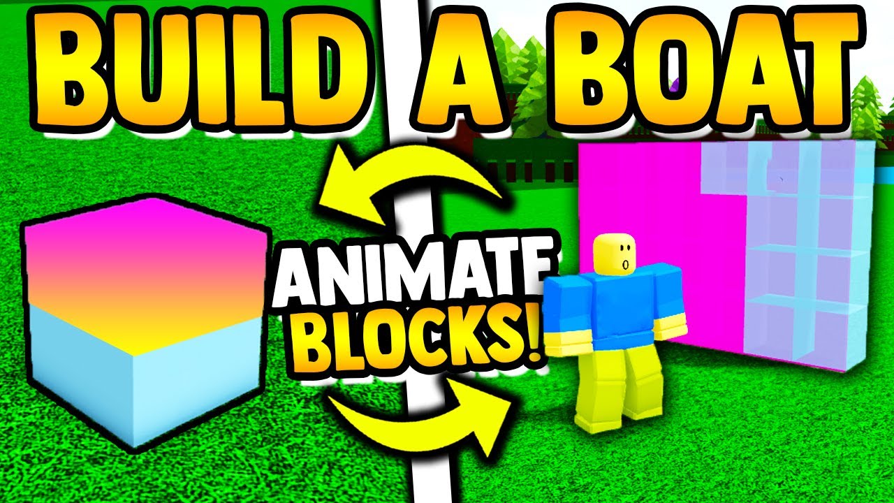 *NEW* ANIMATED BLOCKS!! (must see) | Build a boat for Treasure ROBLOX ...