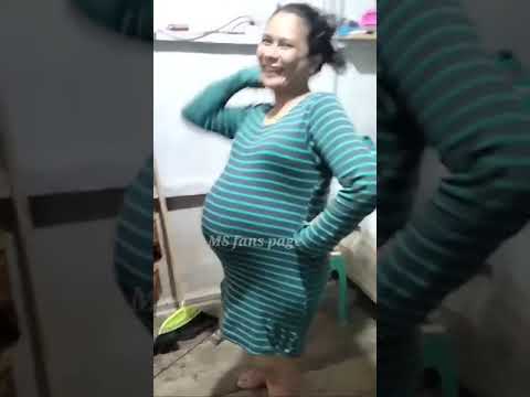 Bumil besar dasteran kontraksi