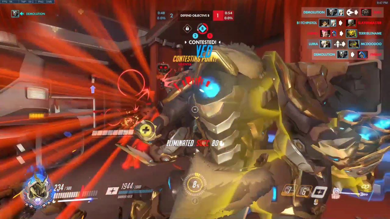 Reinhardt skills from behnd - YouTube