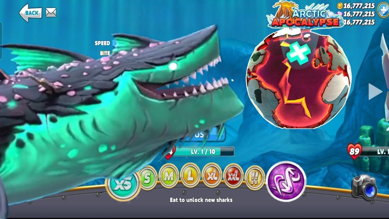 NEW GIANT UNDERSHARKER UNLOCKED AND GAMEPLAY AT ARTIC APOCALYPSE WORLD ...