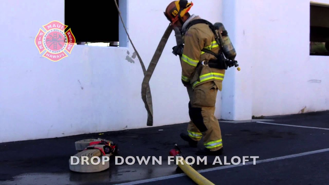 HOSE DEPLOYMENT / DROP DOWN STRETCH FROM ALOFT - YouTube
