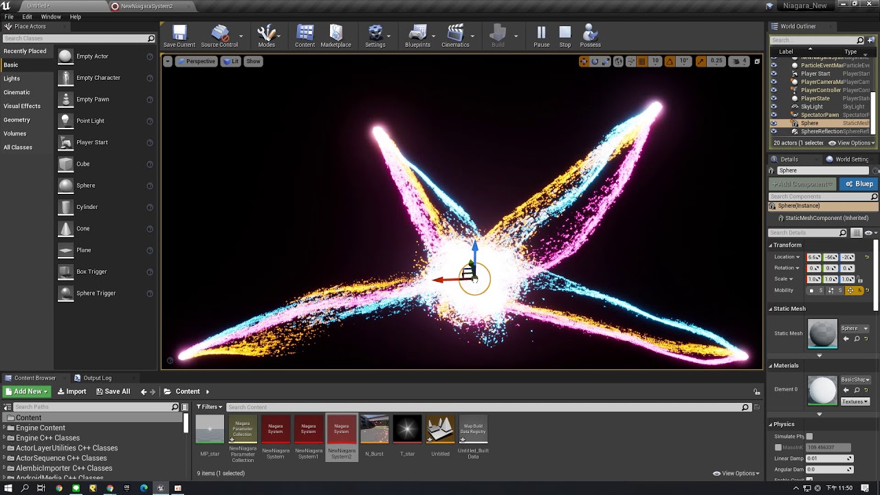 unreal Niagara force field - YouTube