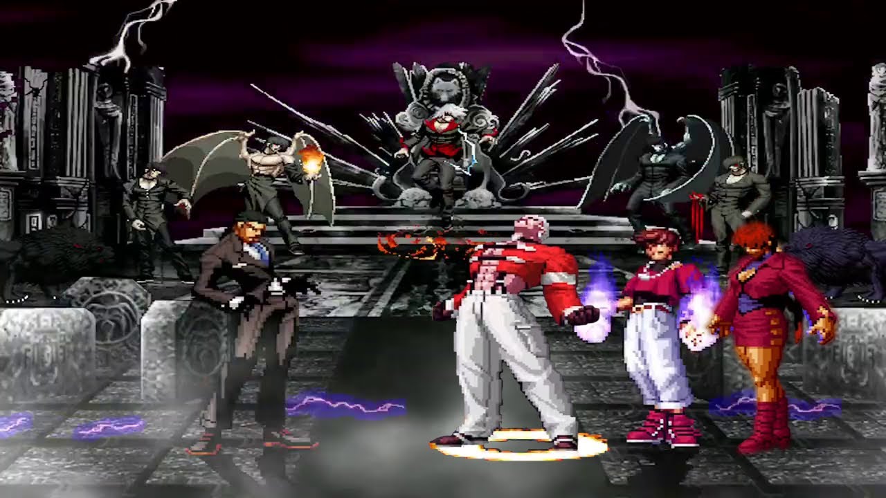 [KOF MUGEN] Gustab M. vs Orochi Team - YouTube