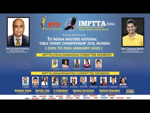 (T2) TABLE TENNIS CHAMPIONSHIP 2024 , MUMBAI IMPTTA (INDIA) - YouTube
